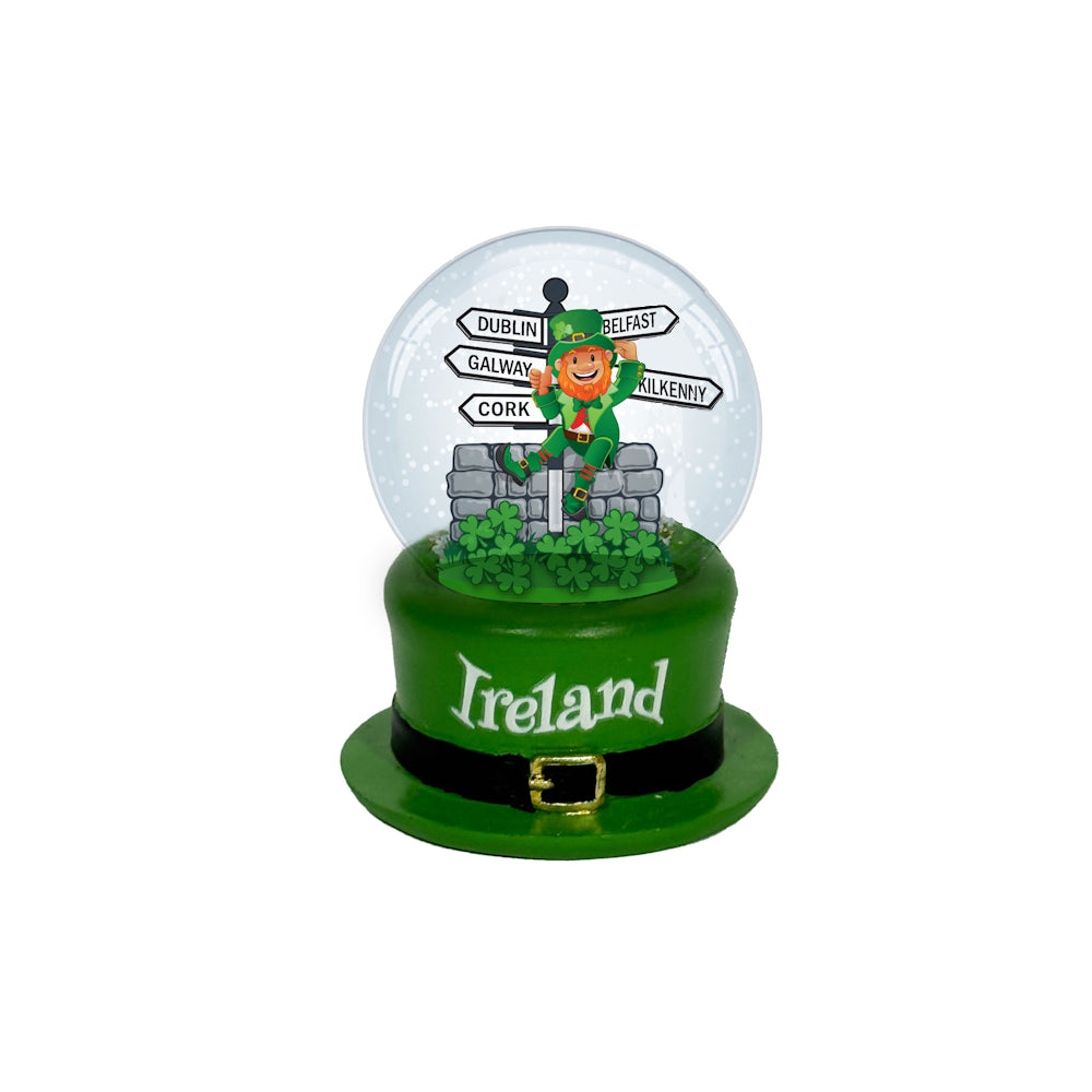Leprechaun Signpost Hat Base 45mm Resin Snowglobe – Carrolls Irish ...