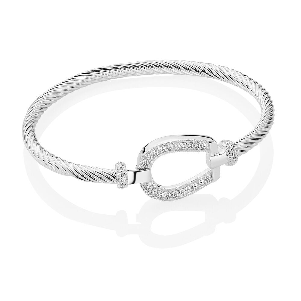 Newbridge Silverware Horseshoe Bangle Silver Plated – Carrolls Irish ...